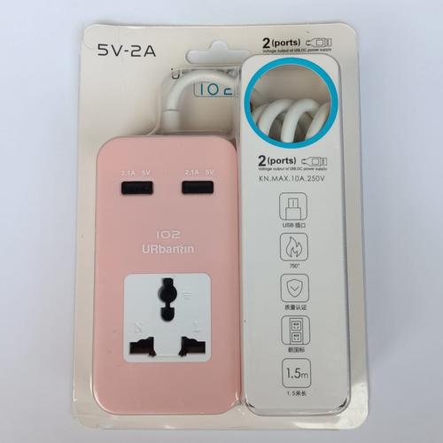 Jual Stop kontak Colokan listrik USB charger hp 2 ports usb - Kota ...