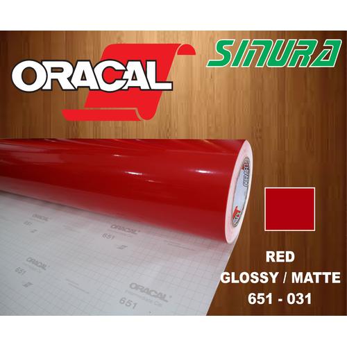 Jual Sticker Oracal 651-031 RED (GLOSSY/MATTE) - GLOSSY - Kota Bandung ...