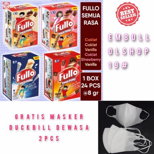 Jual Fullo Wafer Roll Semua Varian Rasa (isi 24 pcs) - Coklat Vanilla ...