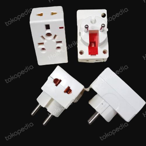 Jual Colokan T Serbaguna / Stopkontak Cabang Multi kaki 3ke 2 / Over ...