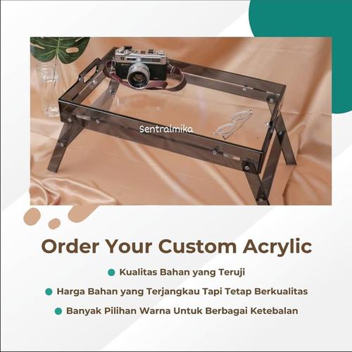 Jual Meja Lipat Acrylic / Meja Laptop Notebook Akrilik Custom - Kota ...