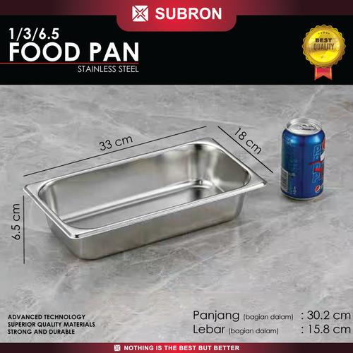 Promo SUBRON Gastronom Food Pan 1/3 Ke Dalam 6.5cm Wadah Penyimpan 1365 ...