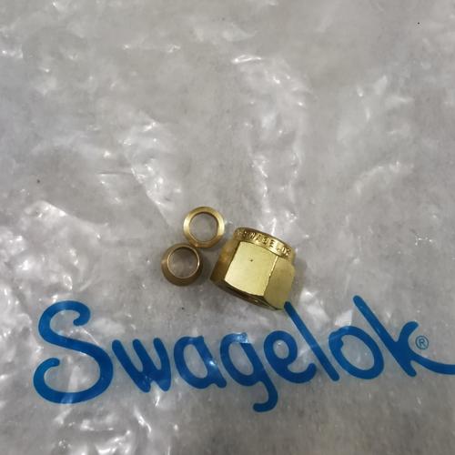 Jual Nut Ferrule Set 1/4" Brass Swagelok B-400-NFSET - Kota Batam ...