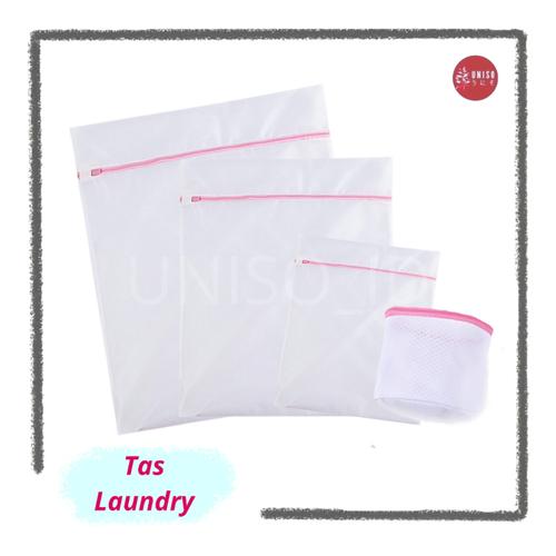 Jual UNISO - JARING LAUNDRY 60cm x 60cm ZIPPER LAUNDRY NET WASHING BAG ...