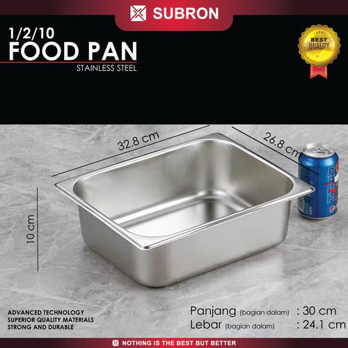 Jual SUBRON Gastronom Food Pan 1/2/10 Ke Dalam 10cm Wadah Penyimpan ...