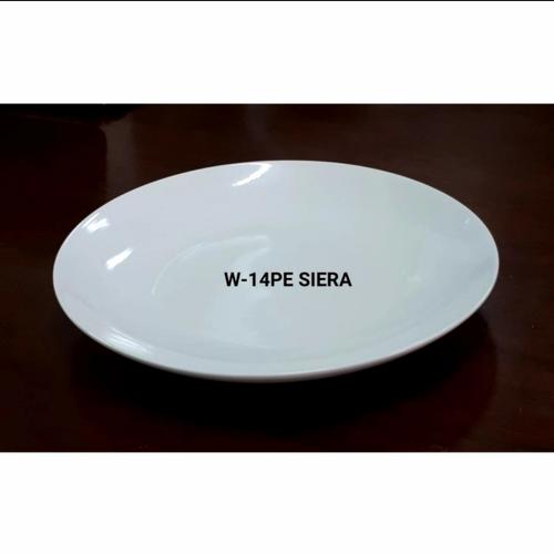 Jual Piring Saji premium putih 14 inci / Piring saji bulat besar ...