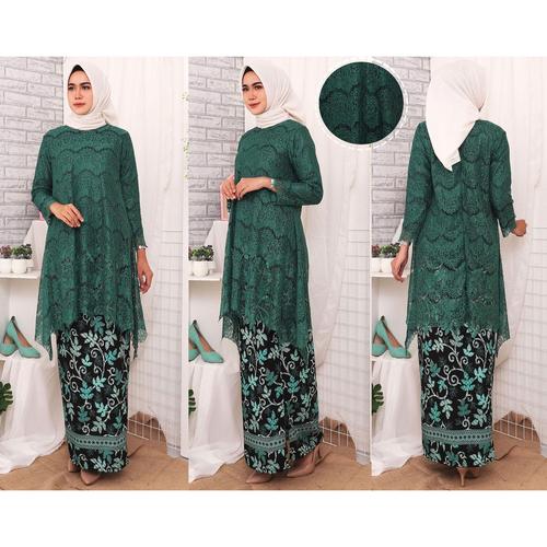 Jual SETELAN SAFITRI BROKAT KEBAYA WANITA ROK BATIK PREMIUM TERBARU ...