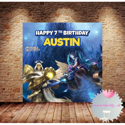 Jual Custom Backdrop Banner Happy Birthday Mobile Legends Aldous Layla ...