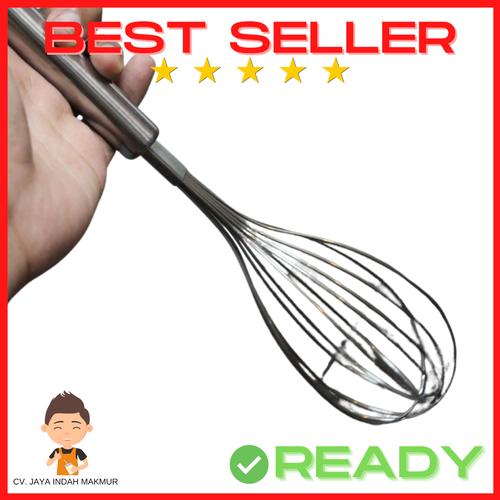 Jual Kocokan Manual Stainless Steel 25cm - Kocokan Telur Adonan Kue ...