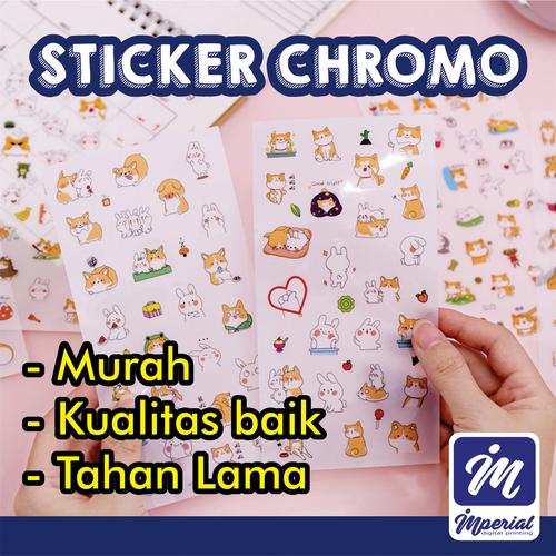 Jual Cetak Sticker Label Chromo Cutting Custom Stiker Packaging - Kota ...