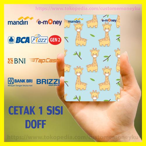 Jual KARTU EMONEY MANDIRI BCA GEN 2 BNI BRI ANIMAL JERAPAH CUTE GIRAFFE ...