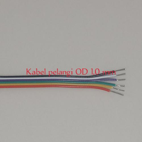 Jual Kabel pelangi 6P diameter 1.0mm isi 6 serabut per 10cm - Kab ...
