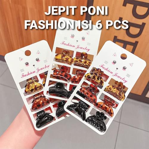 Jual JEPIT PONI FASHION ISI 6 PCS JEDAI MINI JEPITAN AKSESORIS RAMBUT ...