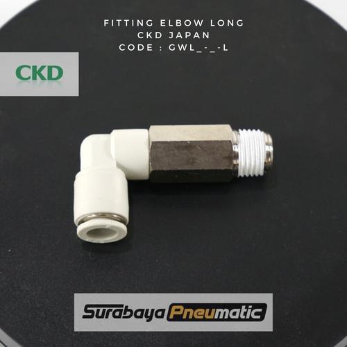 Jual CKD - Fitting Elbow Long / Panjang - GWL8-8–L (OD8mm, Drat1/4 ...
