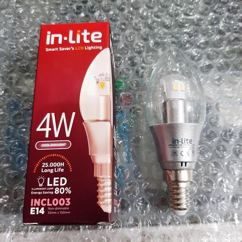 Jual Lampu led 4w E 14 putih/ led E14 putih/led in lite 4w putih/lampu ...