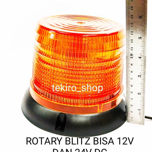 Jual rotary lamp model LED STROBO warning light bisa baut dan magnet ...