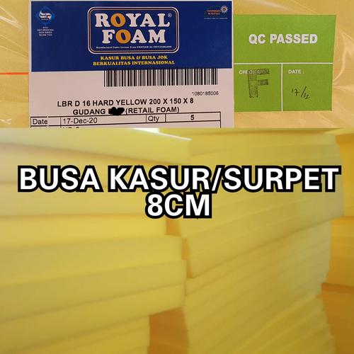 Jual Busa 8cm 100x150cm Kasur Lembaran Tebal Busa Spons Surpet Yellow ...