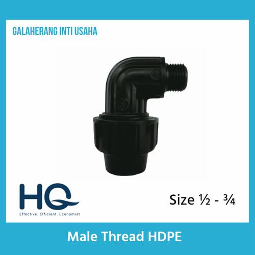 Jual Male Thread Elbow 20 x 1/2" 90° - HDPD Pile Fitting HQ - Jakarta ...