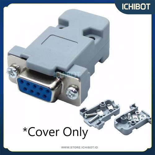 Jual DB9 Female Cover Serial Port Plug RS232 Connector Terminal - Kab ...