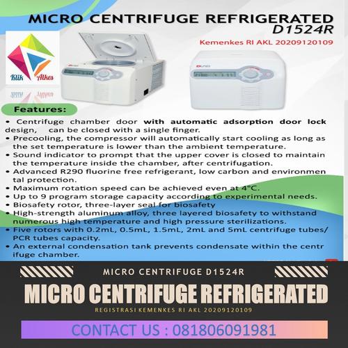 Jual MICRO CENTFIFUGE REFRIGERATED D1524R DLAB - Kota Tangerang - klikalkes | Tokopedia