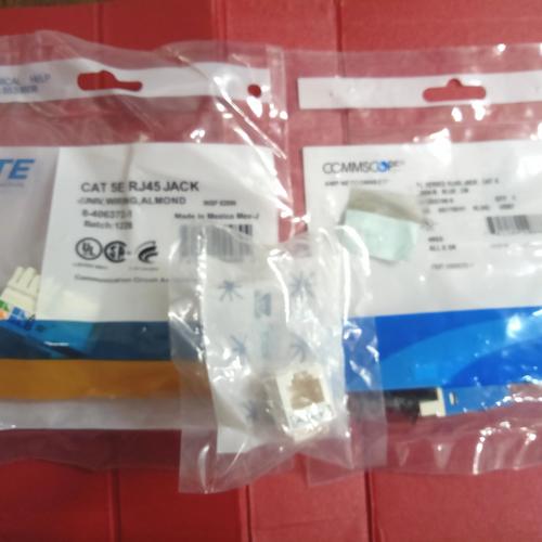 Jual MODULAR RJ 11 AMP MODULAR RJ 45 CAT 5 TE MODULAR RJ 45 CAT 6 ...
