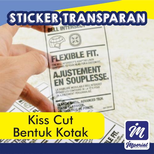 Jual Sticker Label Transparan Cutting Kotak - Kota Yogyakarta ...