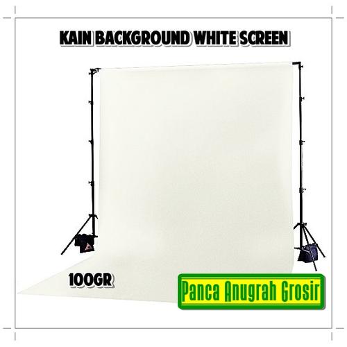 Jual Kain Background Putih / White Screen Backdrop /Kain Studio Putih ...