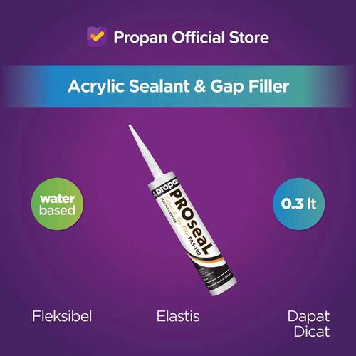 Jual PROSEAL FLEXIBLE ACRYLIC SEALANT PAS-100 -300ML/ TUBE - WARNA ...