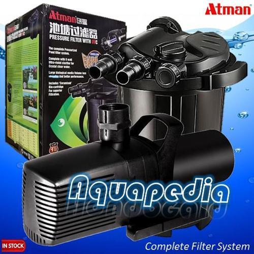 Jual Atman PEF-5000UV Pressure Filter with UVC + Pond Pump - Jakarta ...
