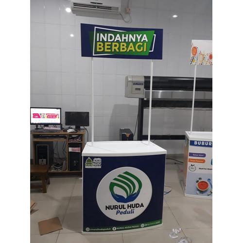 Jual Event desk/meja jualan/booth PVC/meja promosi + stiker + cetak ...