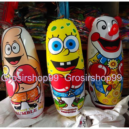Jual Boxing / Boneka Samsax Tinju Lokal Badut, Spongebob, Patrick SNI ...