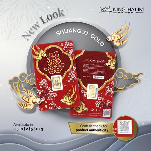 Jual LOGAM MULIA EMAS KING HALIM 1GR- SHUANG XI - Kota Surabaya - Amala ...