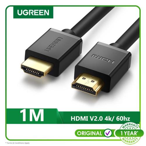 Jual Ugreen HD104 4K 60hz HDMI Male to male 1m Cable Black 10106 ...