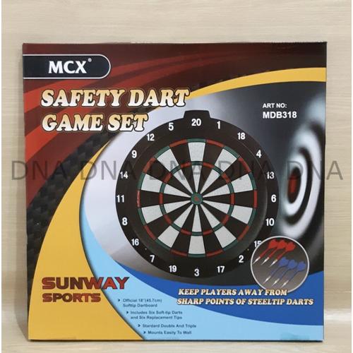 Jual Safety Dart Board Game Sunway 46cm / Papan Dart 18" - ORIGINAL ...