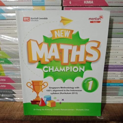 Jual Original NEW MATHS CHAMPION TEXTBOOK 1 K13 Mentari Books - Jakarta ...