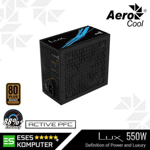 Promo PSU Aerocool LUX 550W - 550 Watt 80 Plus Bronze / 80+ Bronze ...