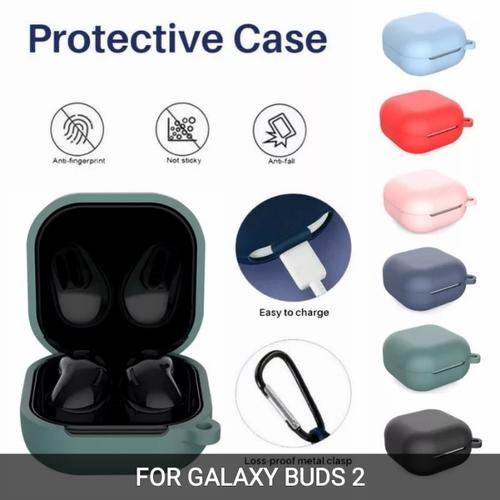 Jual CASE TWS GALAXY BUDS 2 SILIKON RUBBER CASING PROTECTOR - pink ...