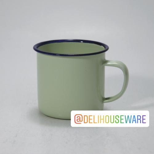 Jual Cangkir Enamel / Cangkir Kaleng Polos/ Cangkir Minum Jadul - Kota ...