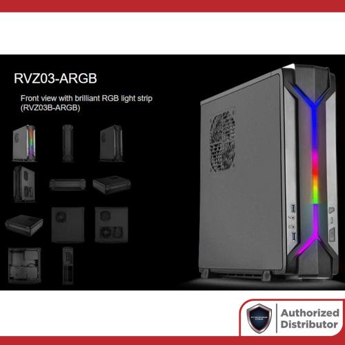 Jual Case SilverStone RVZ03 ARGB Mini ITX Slim Gaming ATX PSU VGA Riser ...