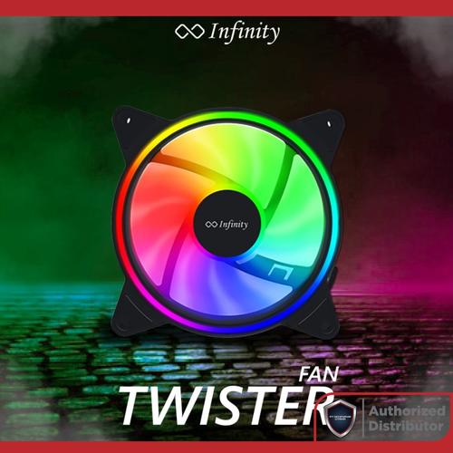 Jual Fan Case Infinity Twister aRGB 12cm 6Pin Fan Casing 120mm RGB - 3 ...