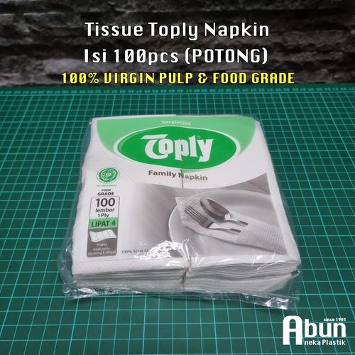 Jual Tissue Toply Napkin (Utuh/Belah) Isi 50/100 - POTONG ISI 100 ...