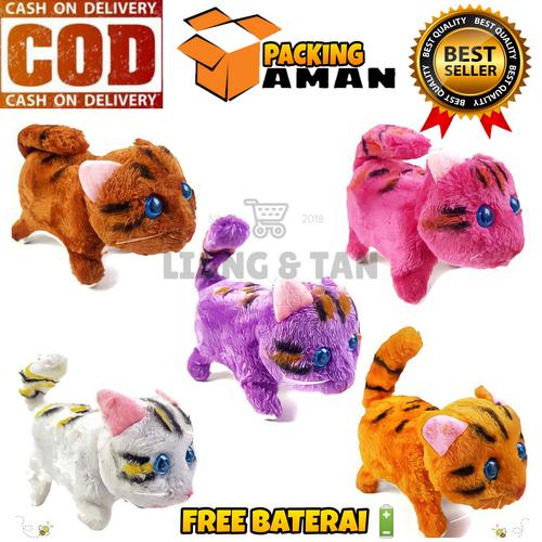 Promo Mainan Anak Robot Kucing Boneka Kucing Robot Hewan Bergerak ...