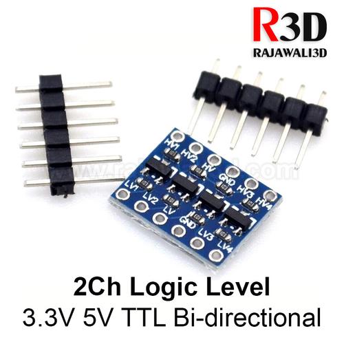 Jual 2 Channel Logic Level Converter 3.3V 5V Bi-Directional For Arduino ...