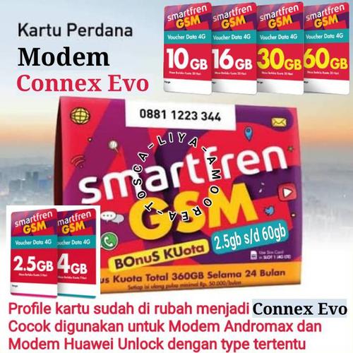 Jual Kartu Smartfren 4G Connex EVO Perdana Khusus MiFi Modem WiFi ...
