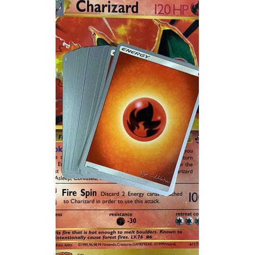 Jual fire energy 1 CARD kartu pokemon set world champ charizard deck ...