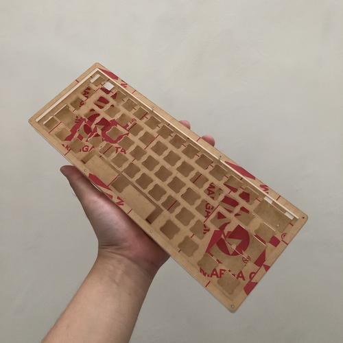 Jual Custom case akrilik keyboard mechanical DZ60 - Putih solid, Plate ...