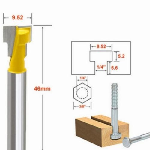 Jual Mata Profil T Slot / Mata Router Bit / Mata Bor Jalur T 1/4 x 3/8 ...