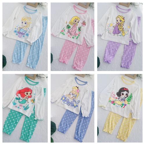 Jual Piyama perempuan impor motif Princess Elsa/Mermaid/Alice/SnowWhite ...