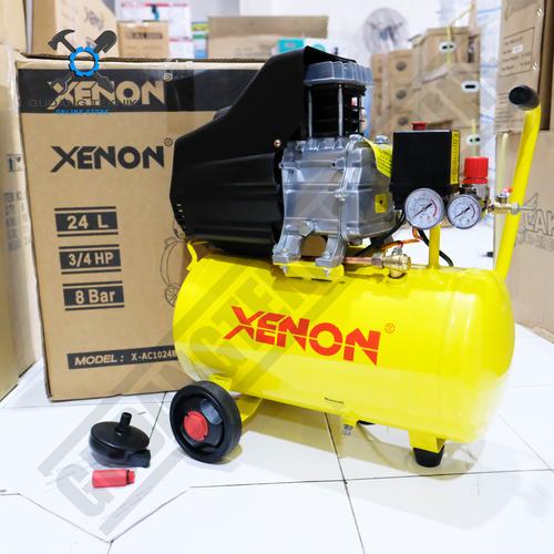 Jual Mesin Kompresor Compressor Angin XENON X-AC1024B 3/4 HP 24Liter ...