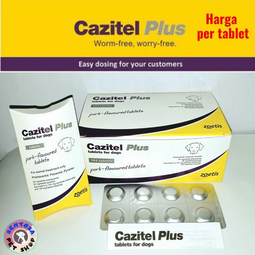 Jual Cazitel Plus for Dogs - Kab. Banyuwangi - Sentosa Petshop | Tokopedia